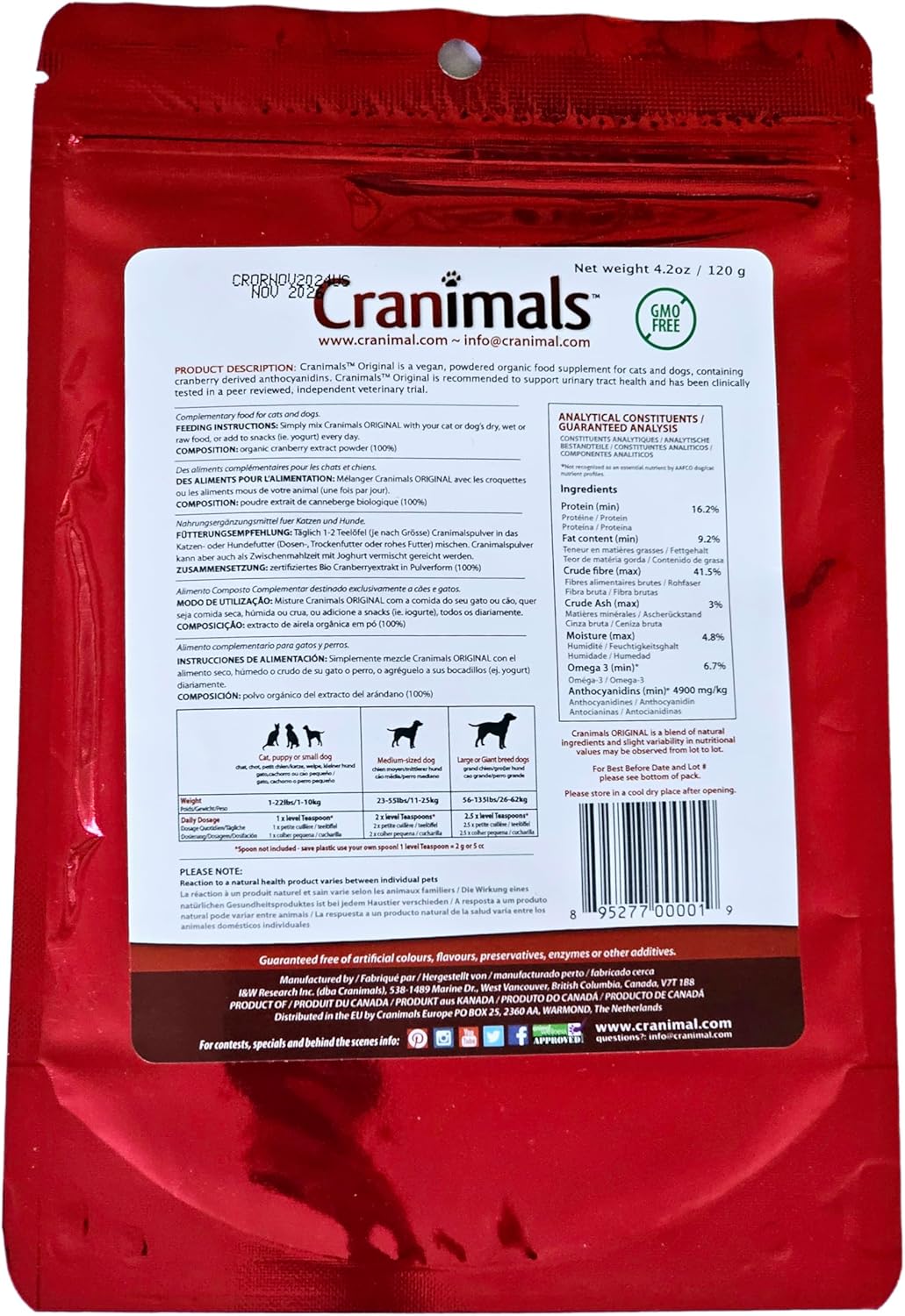Cranimals Original | Natural Pet Foods