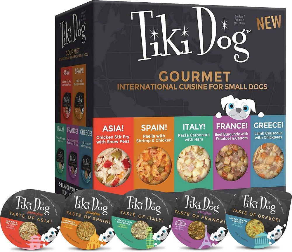 Tiki Dog Gourmet for Small Dogs 5-Flavor Variety Pack | Natural Pet Foods